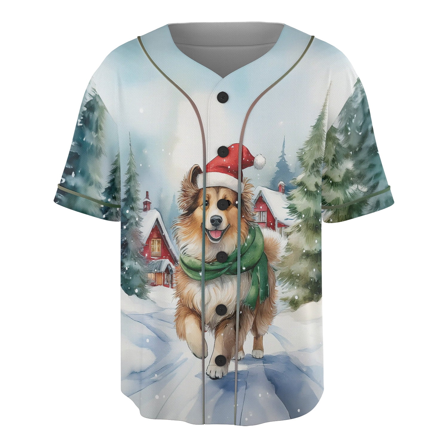 Hello Winter Shetland Sheepdog Frosty Morning Walk Welcome Snowy ...