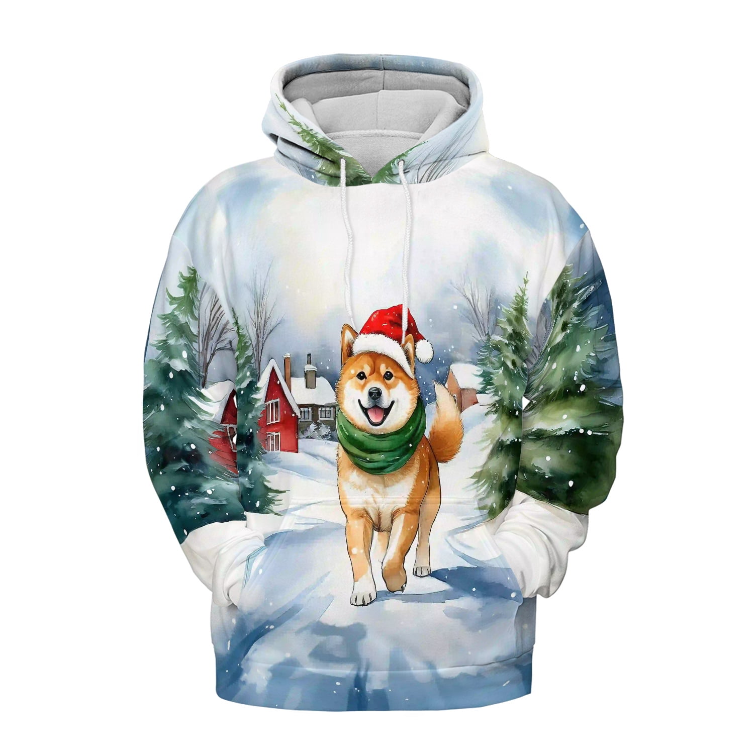 Hello Winter Shiba Inu Frosty Morning Walk Welcome Snowy Christmas All ...