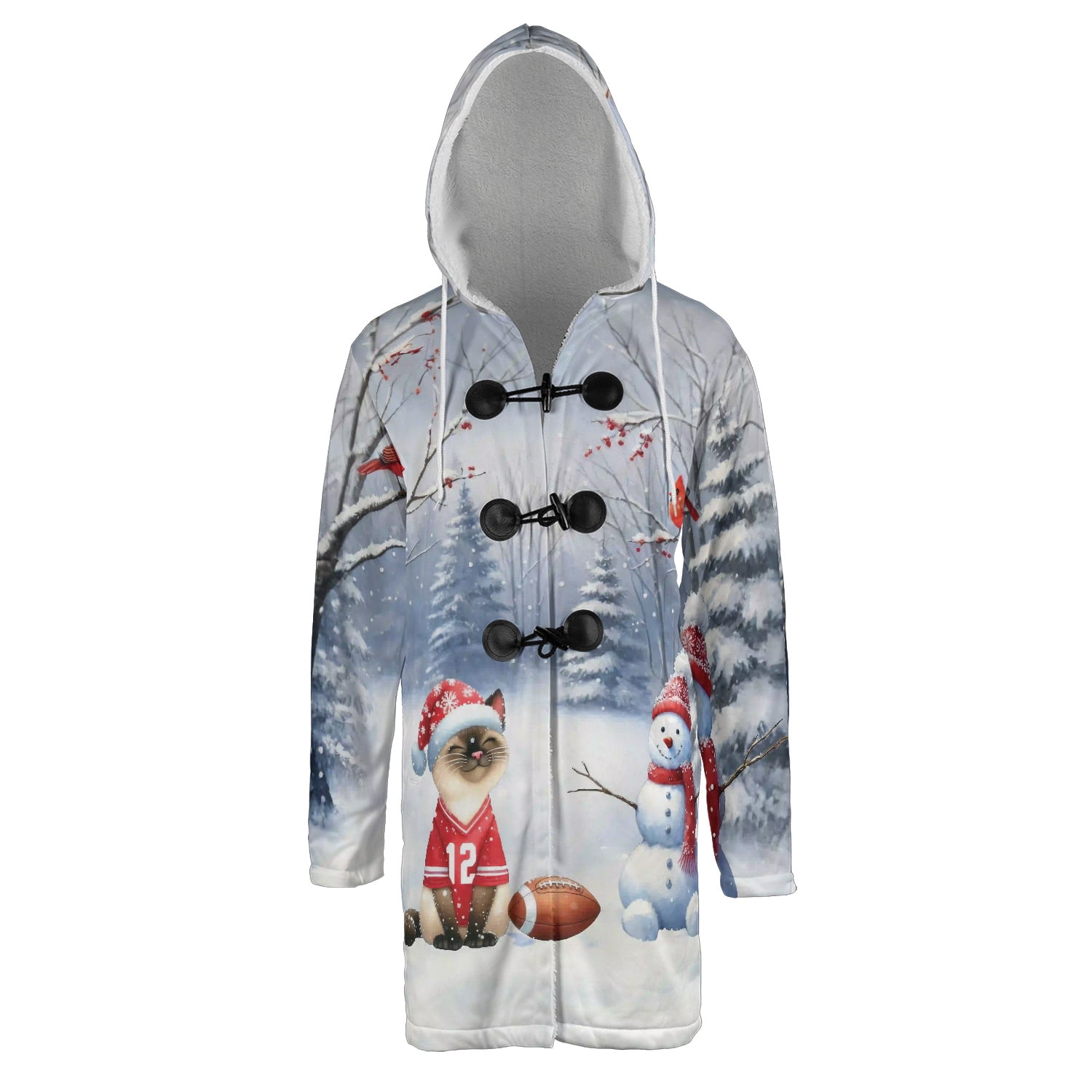 Hello Winter Siamese Football Snowman Welcome Snowy Morning All Over ...