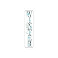 Hello Winter Vertical Aluminum Metal Decor Sign - 4x18 inches - Walmart.com
