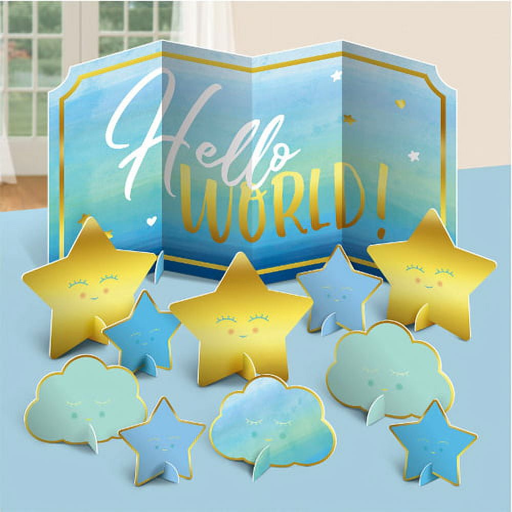Hello World Boy Table Centerpiece Decoration Kit - Walmart.com
