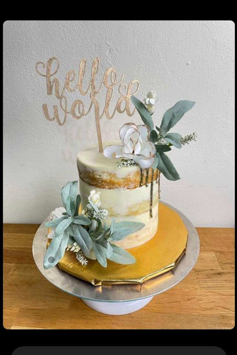 Hello World Cake Topper,Baby Shower Cake Toppers,Gender Reveal Cake Topp,Baby Bron Cake Insert ...