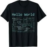 Hello World - Computer Programming Languages T-Shirt - Walmart.com