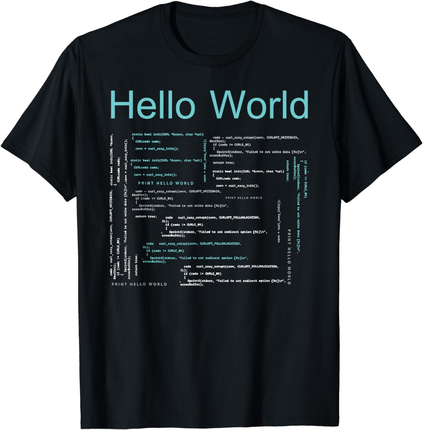 Hello World Funny HTML Code Programmer Language T-Shirt - Walmart.com