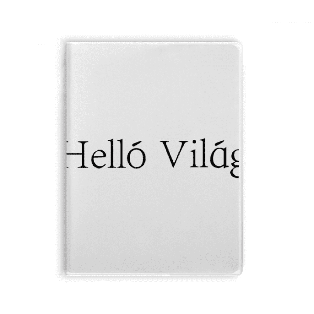 Hello World Hungarian Art Deco Fashion Notebook Gum Cover Diary Soft ...