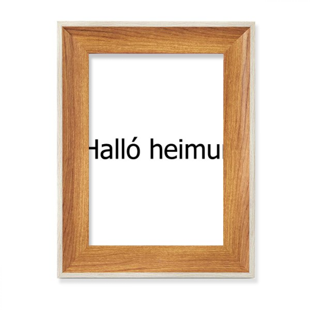 Hello World Icelandic Desktop Wooden Photo Frame Display Picture Art ...