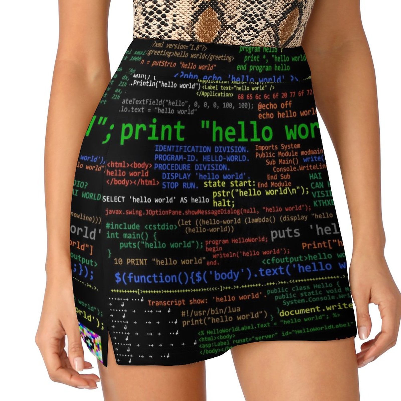 Hello World - Many Programming Languages (dark) Light Proof Trouser ...