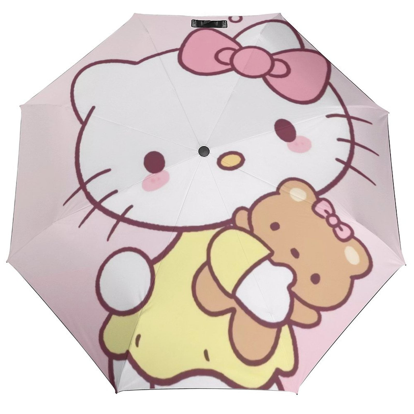 Hello-kitty 3 Fold Auto Umbrella Compact Travel Umbrella, Mini ...