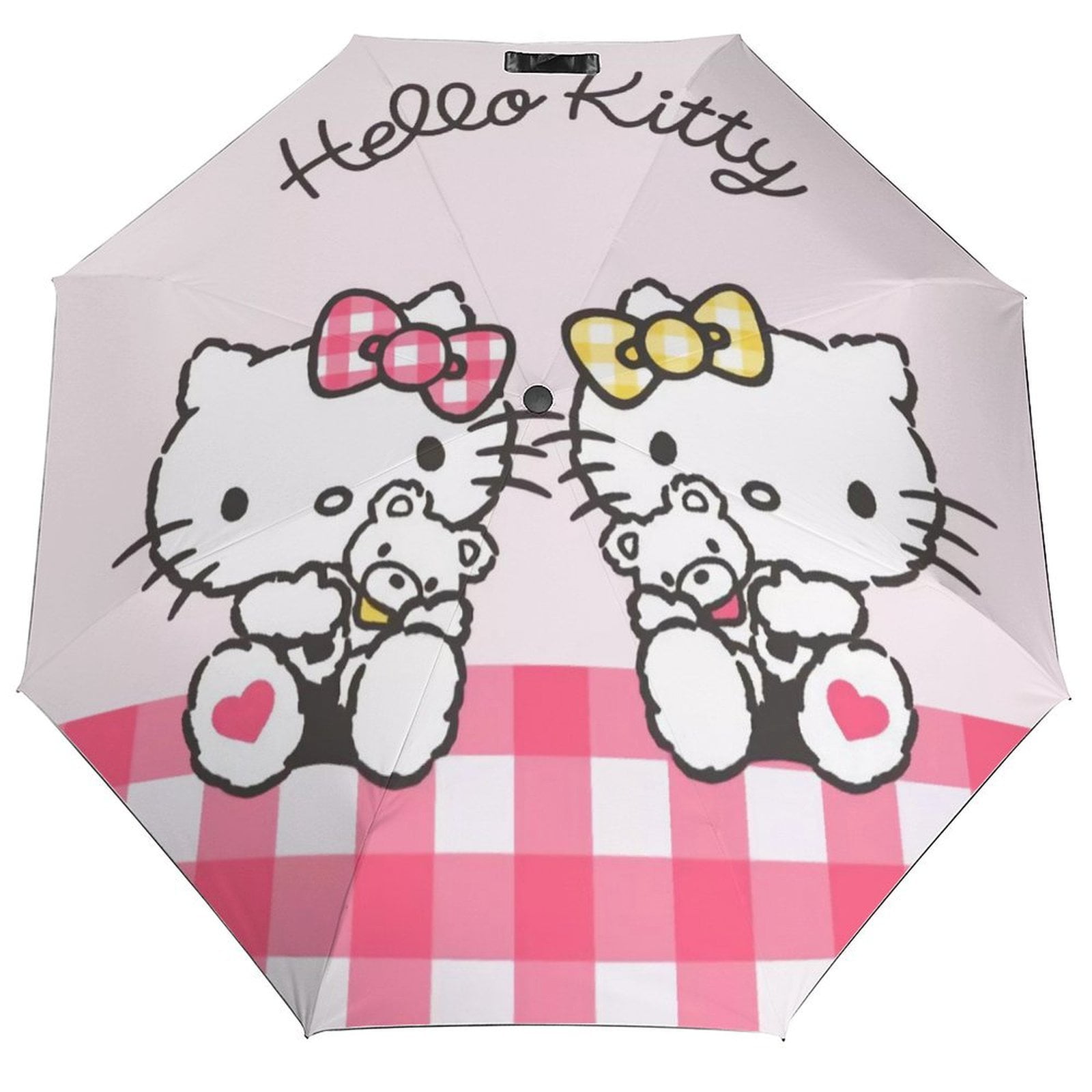 Hello-kitty 3 Fold Auto Umbrella Compact Travel Umbrella, Mini ...