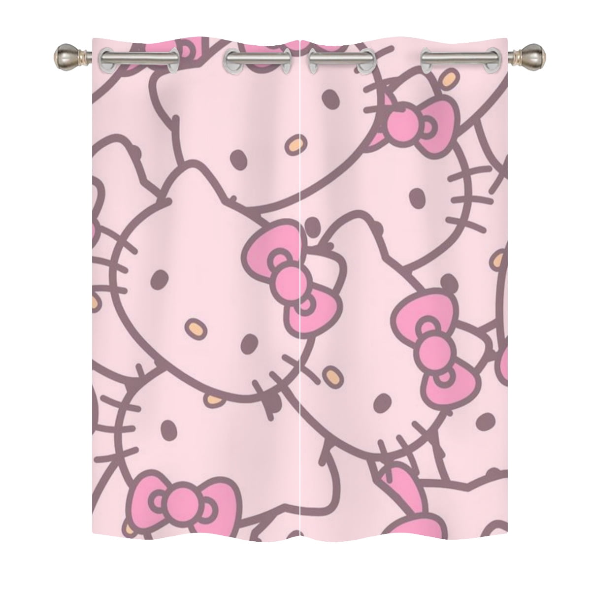 Hello kitty Blackout Curtains for Boys Girls Home Decor, Cartoon Fun ...