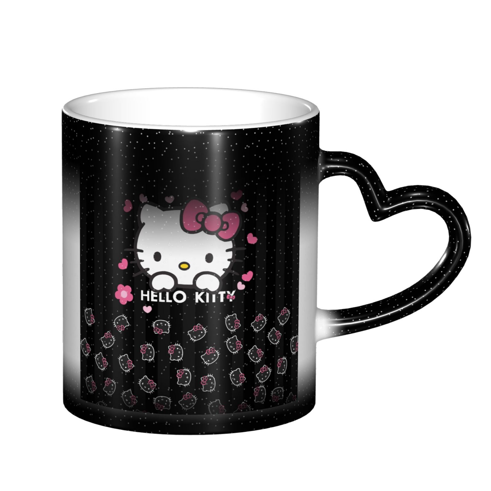 Hello-kitty Color Changing Coffee Mug Heat-Sensitive Reactive Ceramic ...