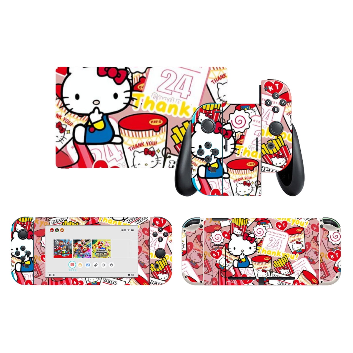 Hello kitty Game Switch Skin - Anime Cartoon Game Sticker, No Bubble ...