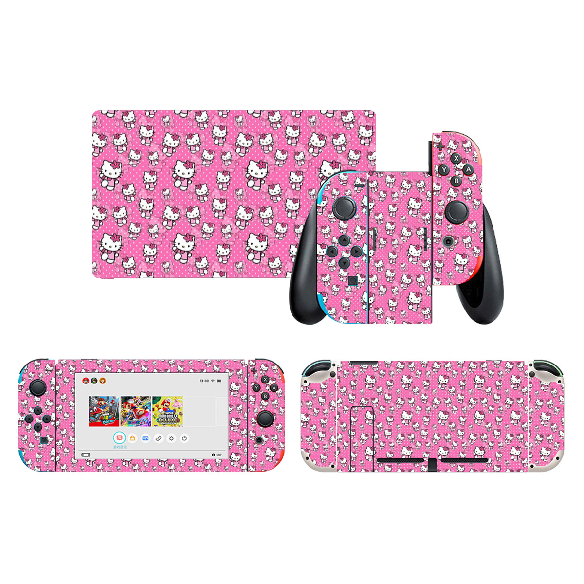 Hello kitty Game Switch Skin - Anime Cartoon Game Sticker, No Bubble ...
