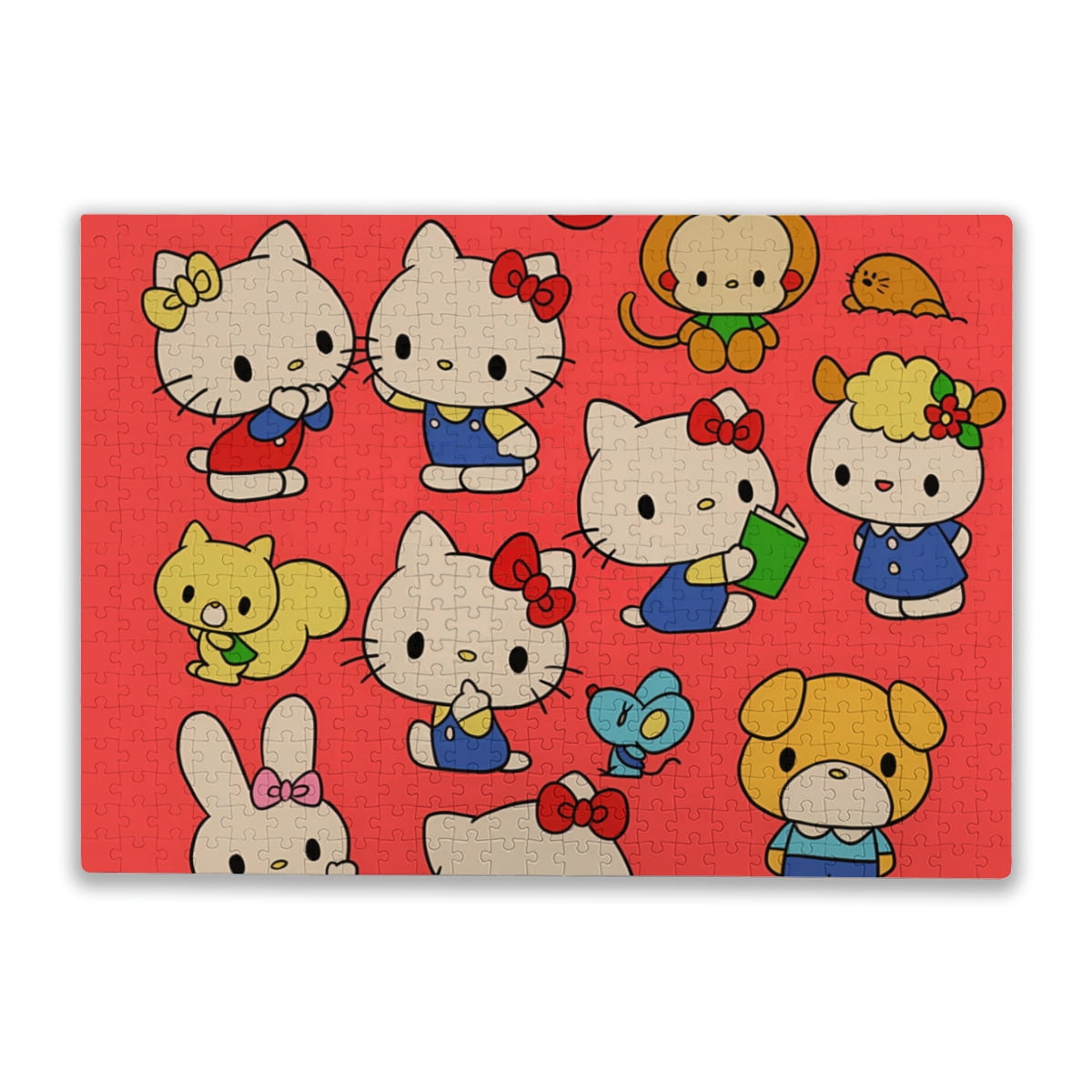 Hello kitty Jigsaw Puzzle 500 Pieces, Cartoon Perfect Interlocking Dust-Free, Birthday Party ...