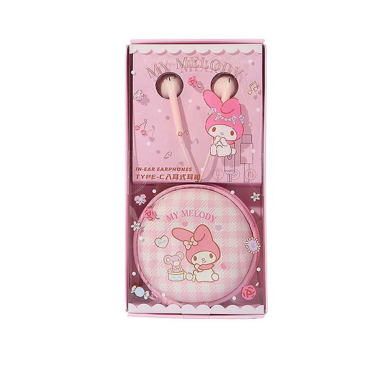 Hello kitty Kawaii Kuromi Cinnamoroll My Melody Headphones TYPE-C In ...