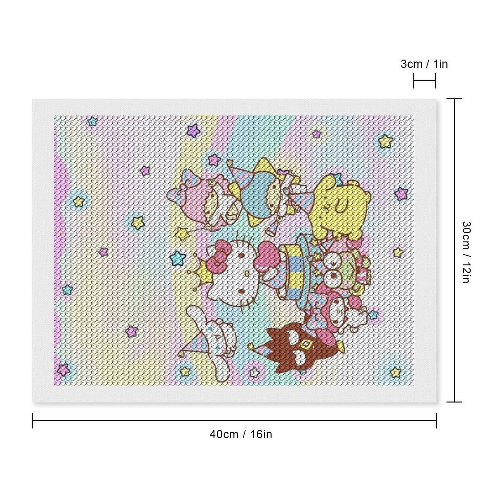 Hello-kitty Melody Diamond Painting Kits for Adults, DIY Diamond Art ...