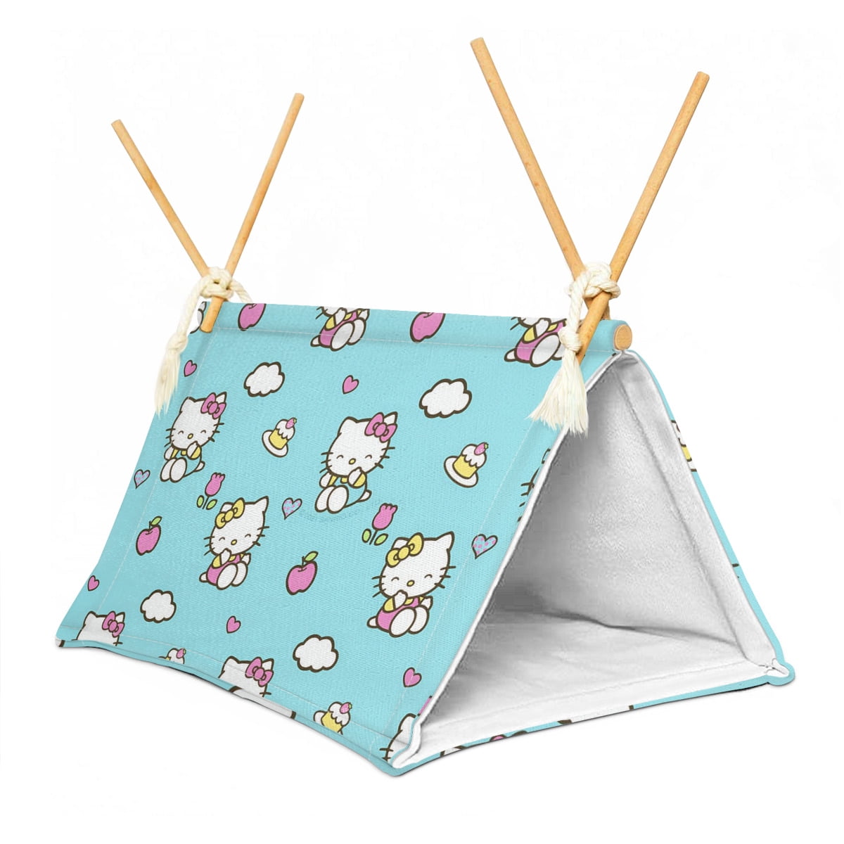 Hello kitty Pet Tent Dog and Puppy Cat Tent Pile Bed Portable House ...
