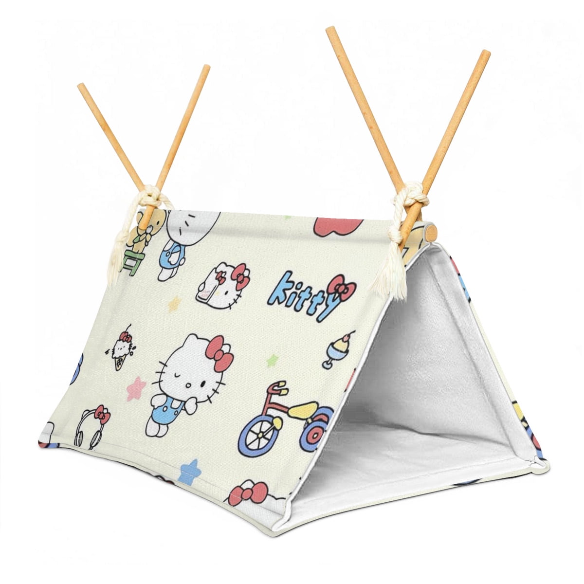 Hello kitty Pet Tent Dog and Puppy Cat Tent Pile Bed Portable House ...