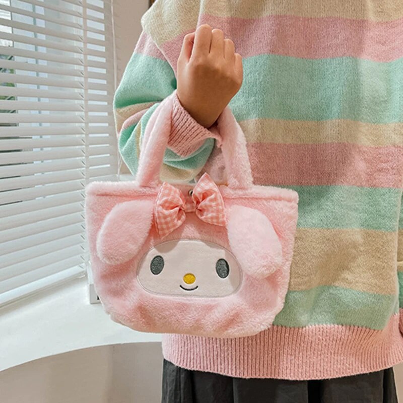 Hello kitty Plush Kulomi Oblique Women Messenger Bag Tutorial Bag Cute ...