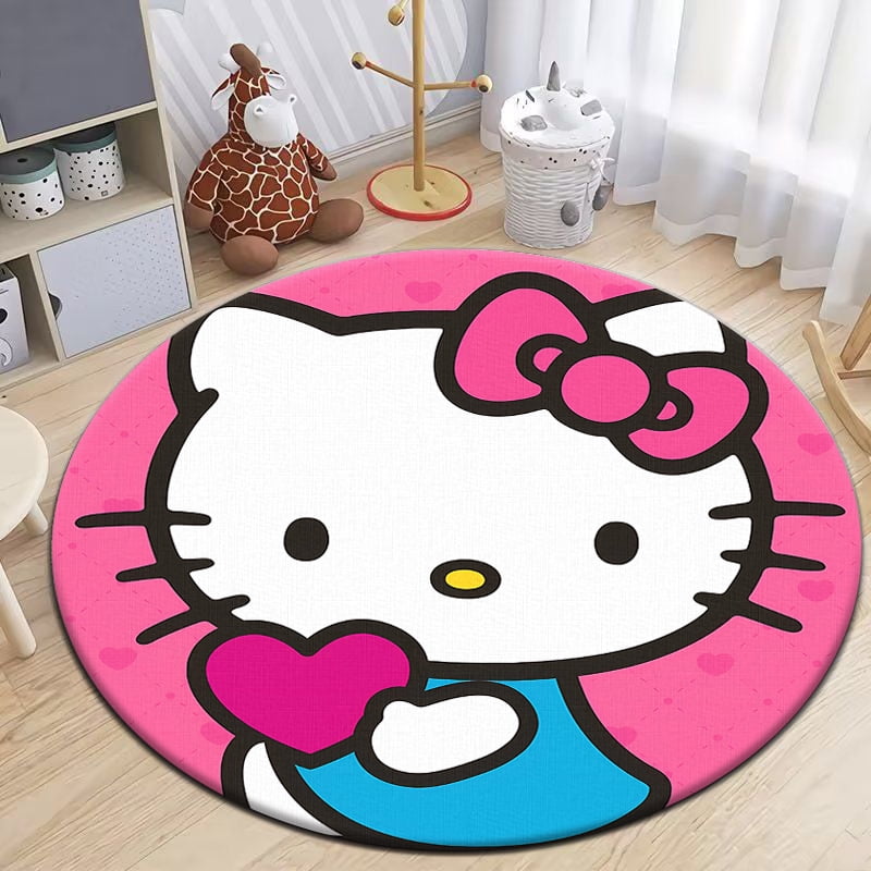 Hello kitty Round Carpet,cute rugs for bedroom,Living Room,door mat ...
