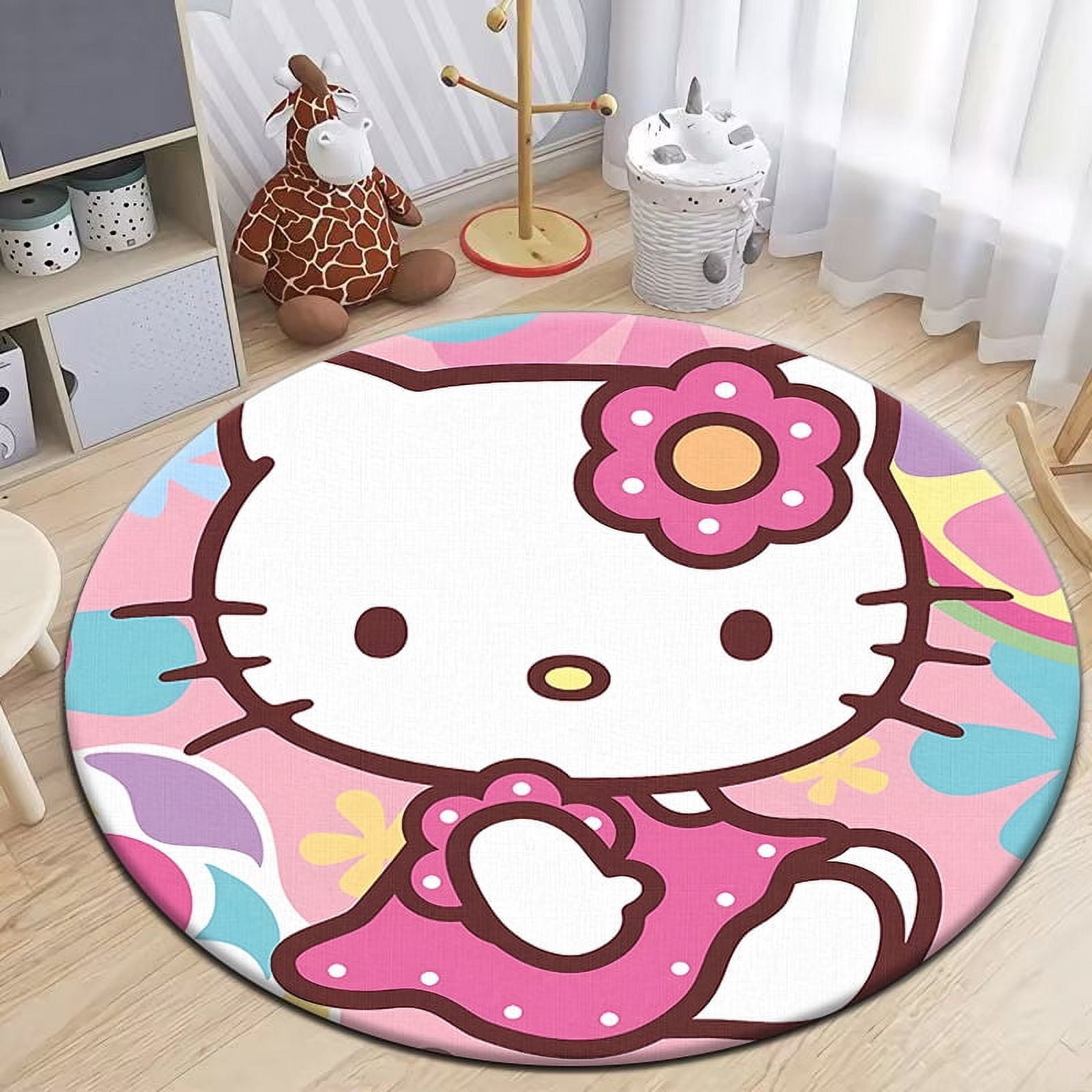 Hello kitty Round Carpet,cute rugs for bedroom,Living Room,door mat ...