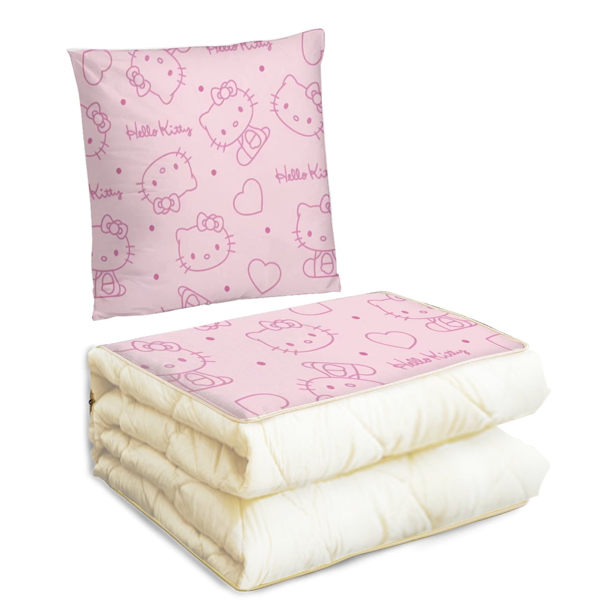 Hello kitty Travel Blanket and Pillow Set Pillow Kids Gift Travel ...