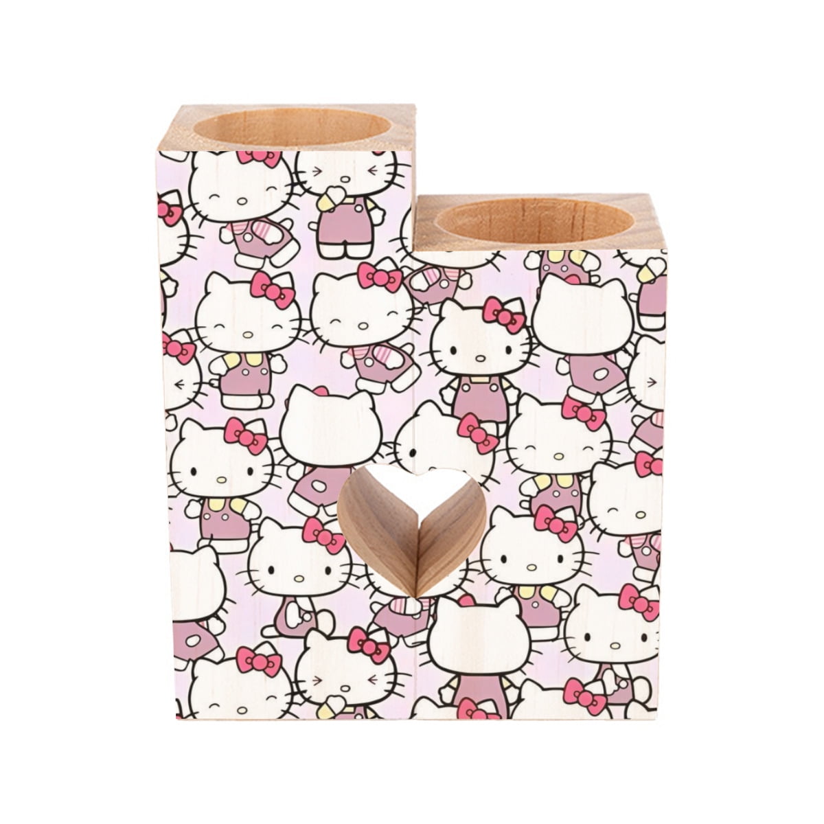 Hello kitty Wooden Candlestick Farmhouse Decoration - Pillar ...