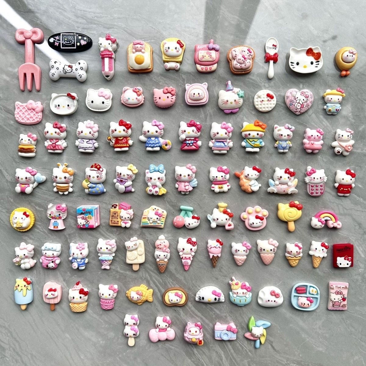 Hello kitty resin refrigerator magnet KT cat cartoon adhesive magnet ...