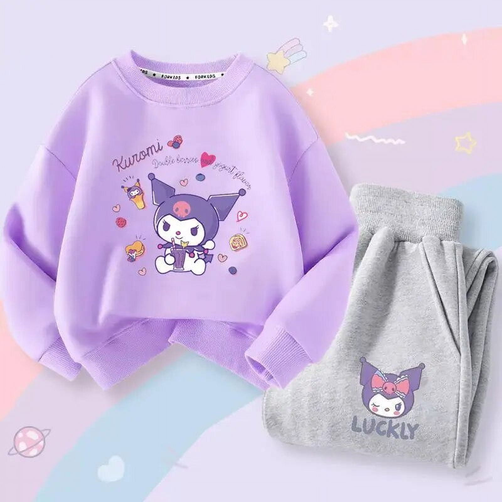 Hello kitty women Y2K Cartoon new Kuromi loose fashion printing clothes ...