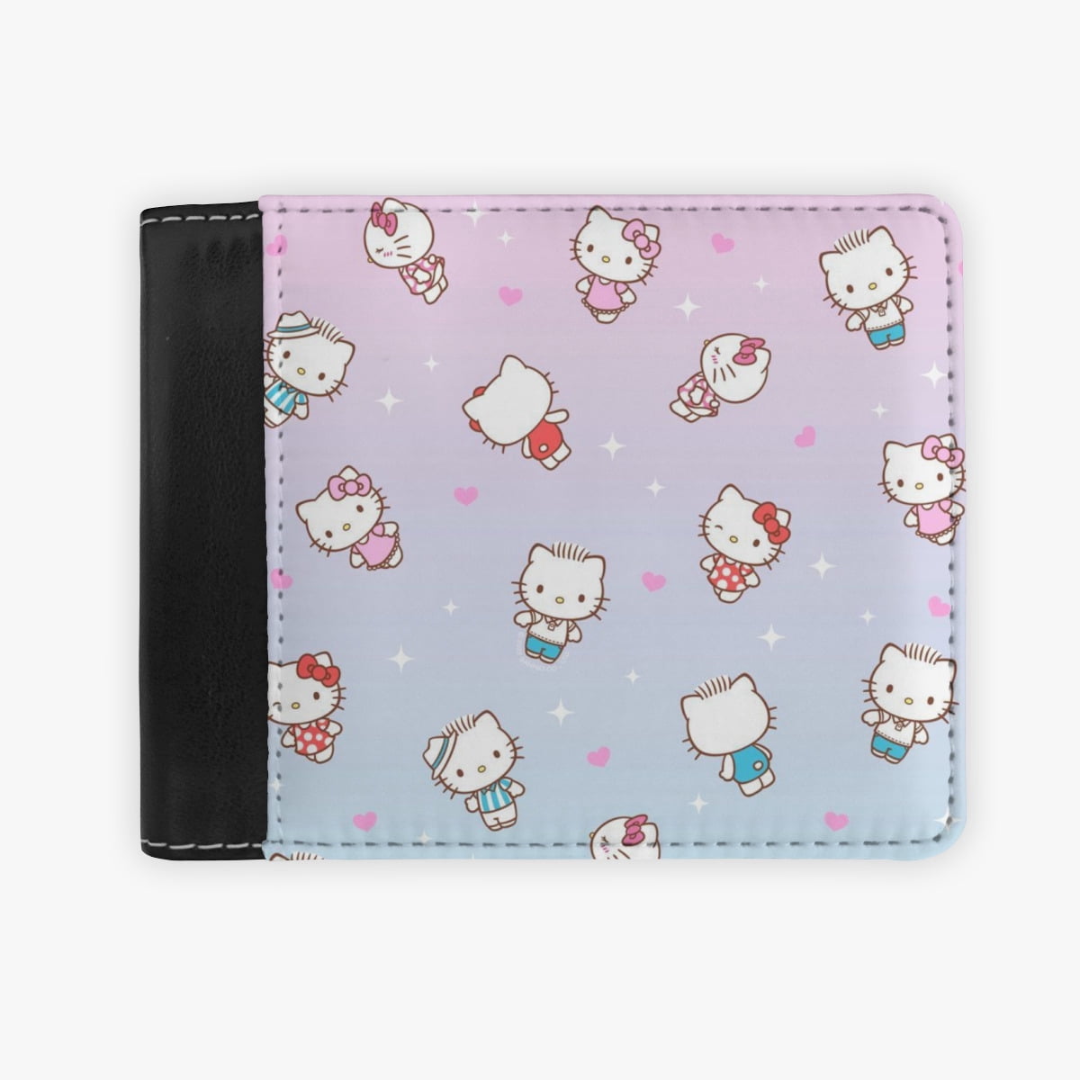 Hello x Kitty Fashionable double-fold wallet with multi-functional ...