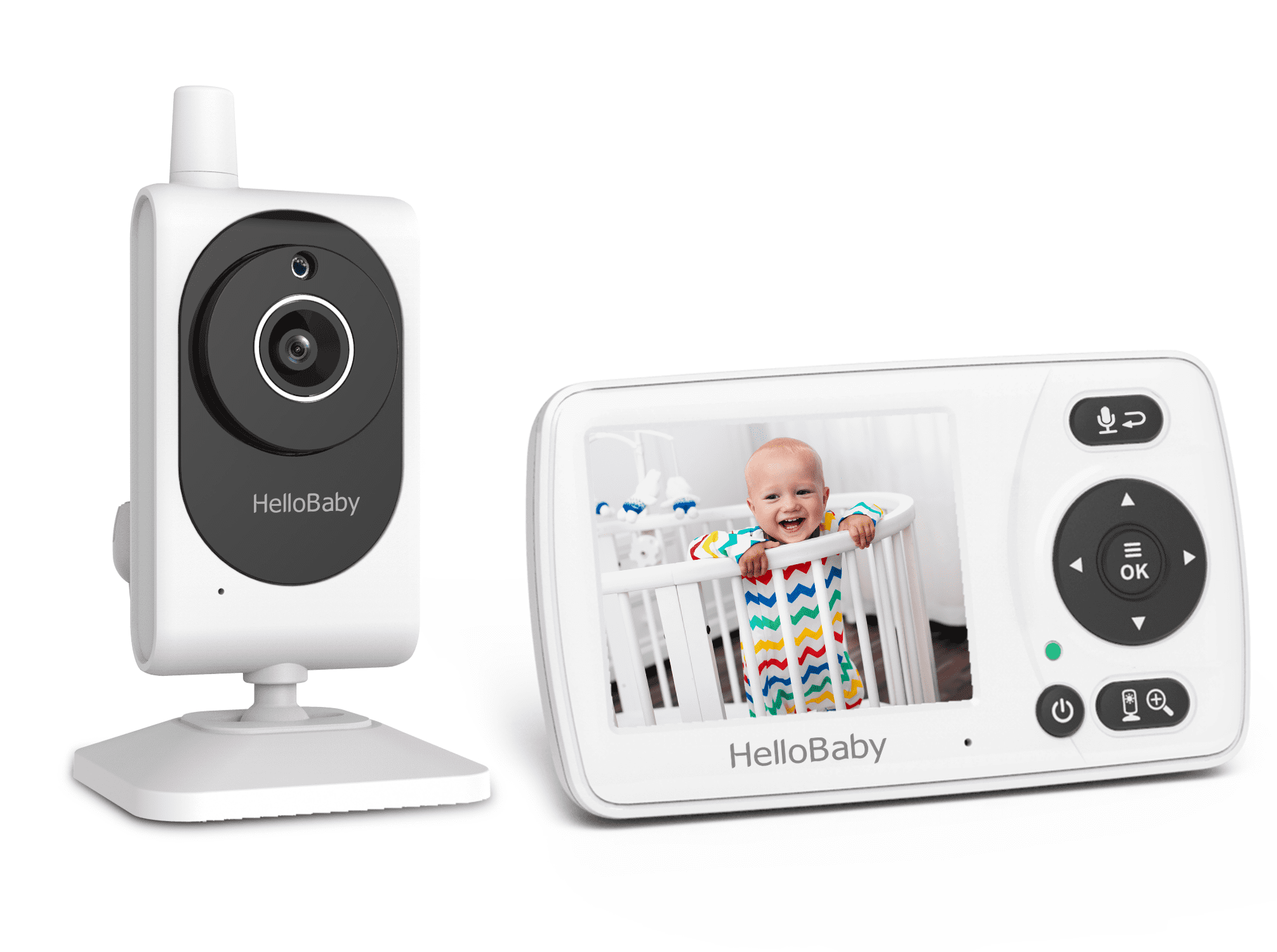 HelloBaby Baby Monitor-HB2530 with Camera and Audio, 1000ft Long Range ...