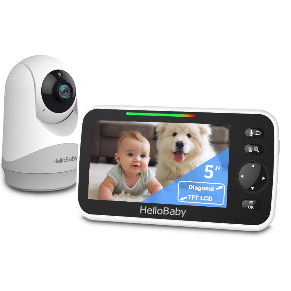 HelloBaby Monitor 960ft and No WiFi C52 with Camera and Audio, 5 ...