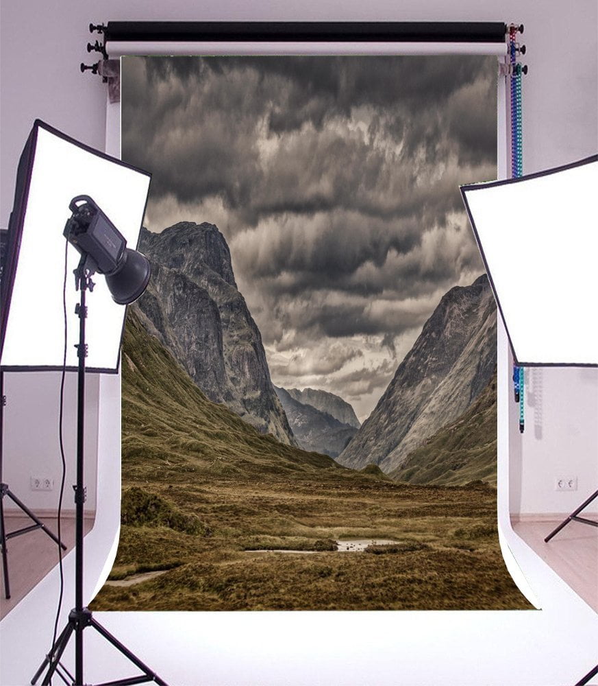 HelloDecor 5x7ft Backdrop Photography Background Dark Cloud Sky Bleak ...