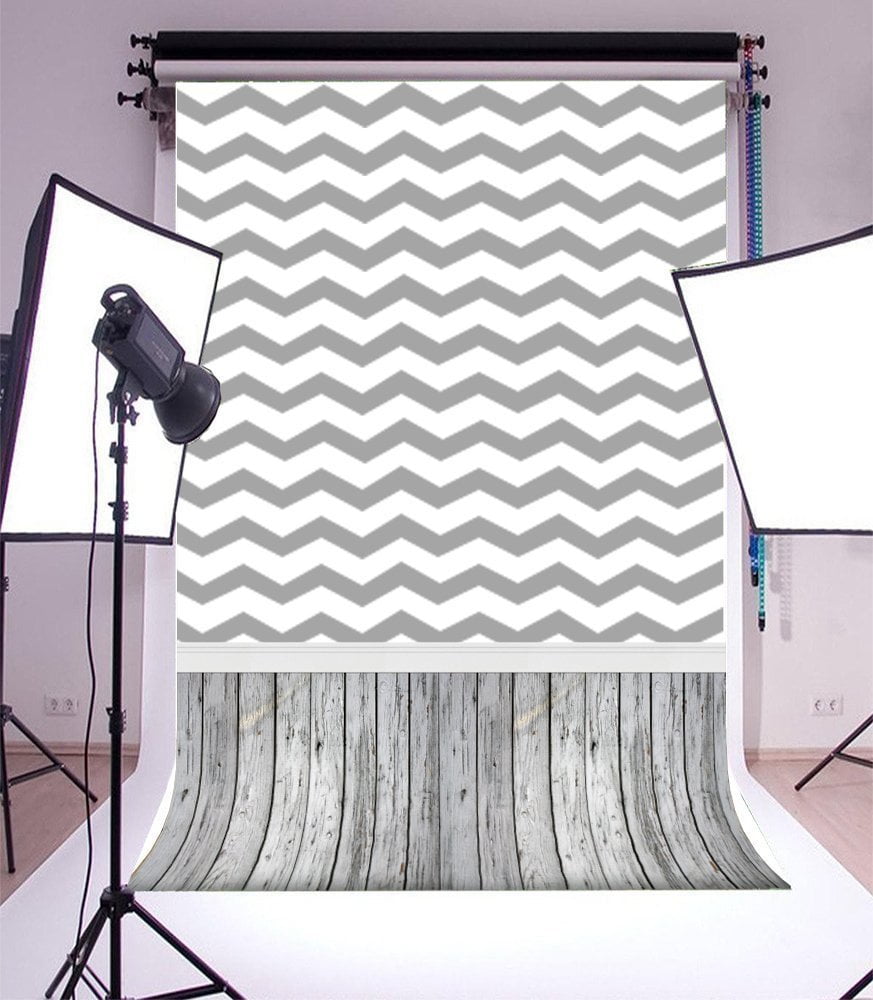 HelloDecor Polyester 5x7ft Backdrops Photography Background Chevron ...