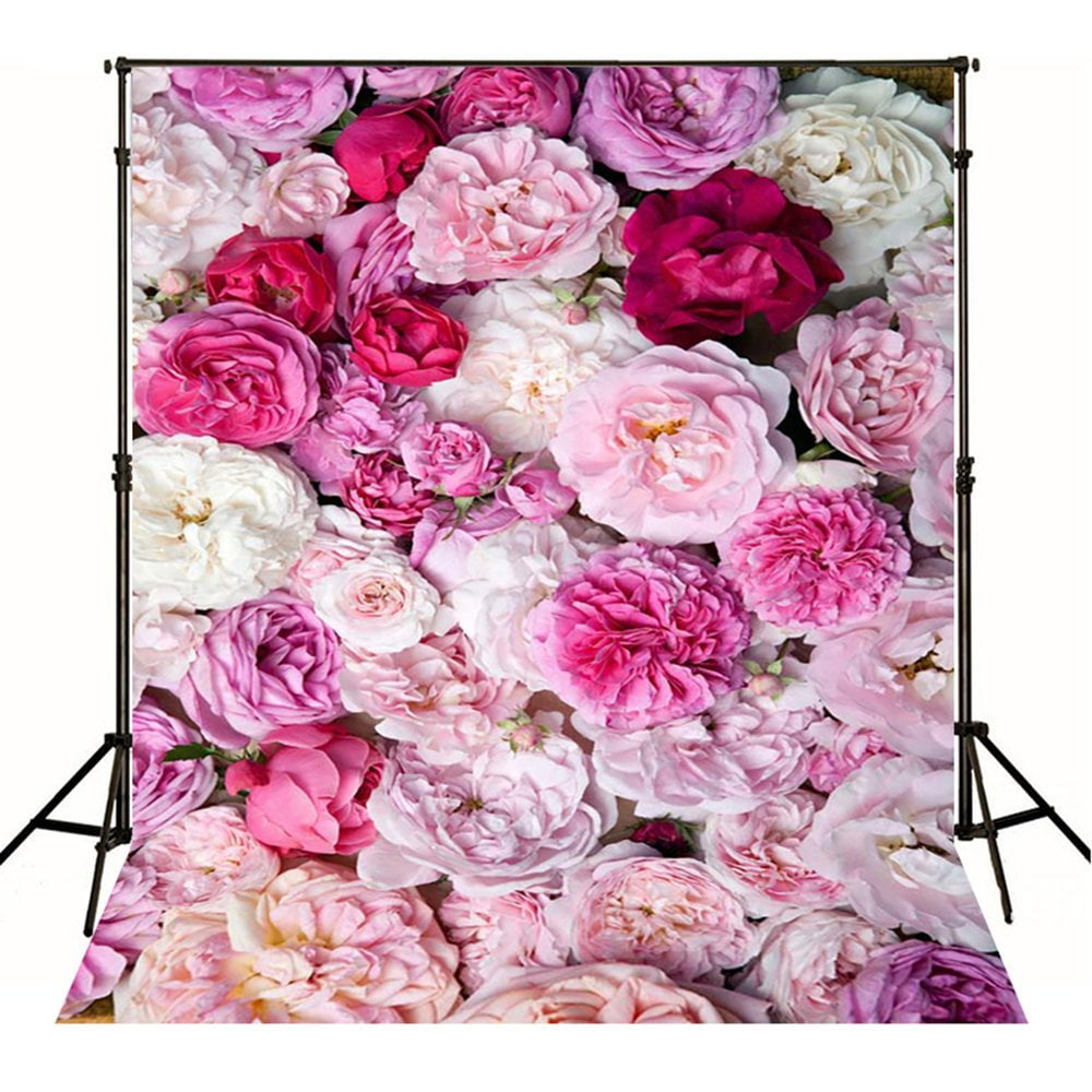 HelloDecor 5x7ft Beautiful Floral Backdrop Photography Wedding ...