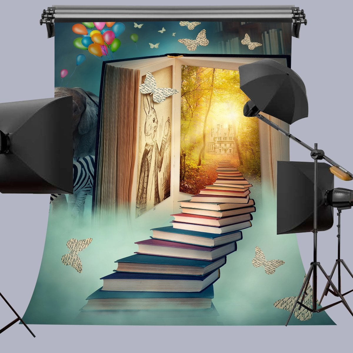 HelloDecor 5x7ft Dream Books Digital Printed Photography Backdrop Prop ...