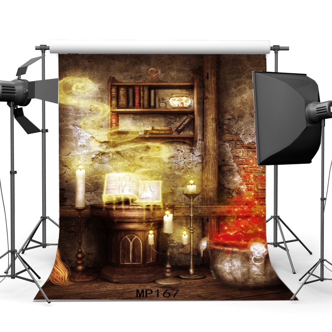 HelloDecor 5x7ft Gothic Backdrop Happy Halloween Horror Night Magic ...