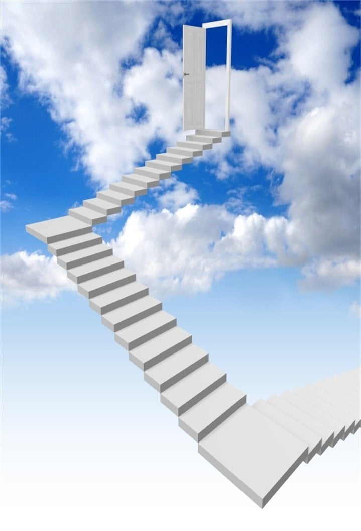 HelloDecor 5x7ft Heavenly Stair Backdrop Holy Celestial Clouds ...