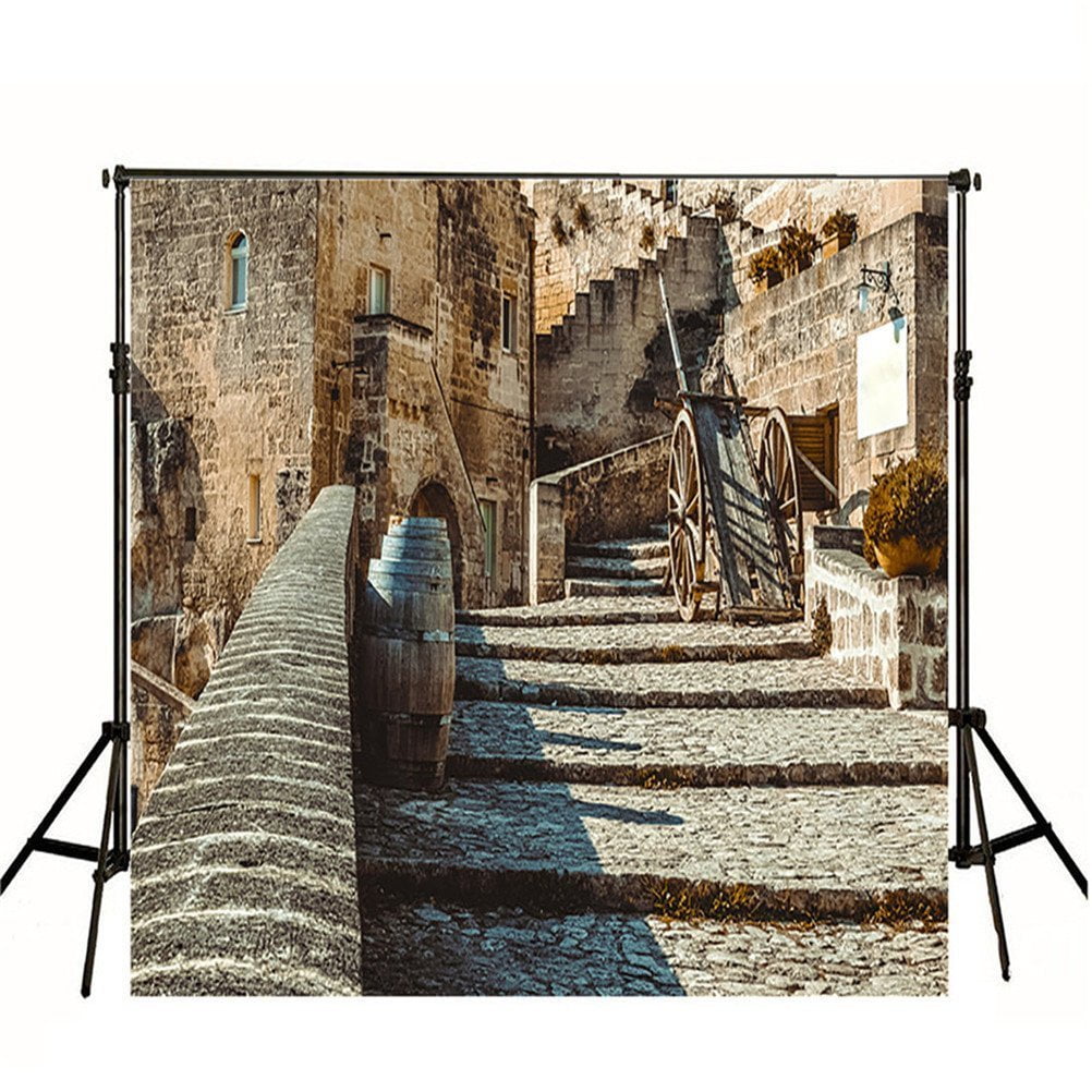 HelloDecor 5x7ft Old Building Landscape Photography Backdrops Wedding ...