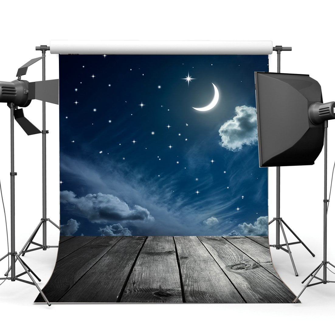 HelloDecor 5x7ft Photography Backdrop Dreamy Fairy Tale Shining Star ...