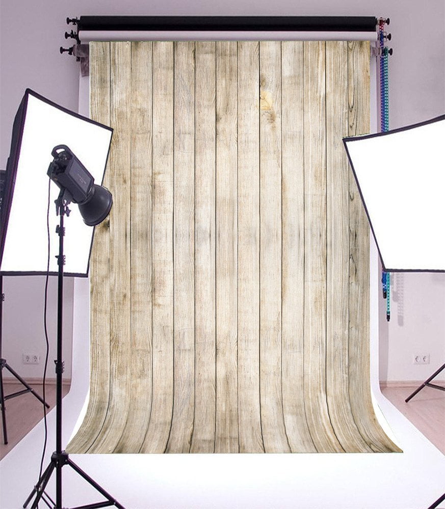 HelloDecor 5x7ft Photography Background Stripe Wood Wall Floor Old ...