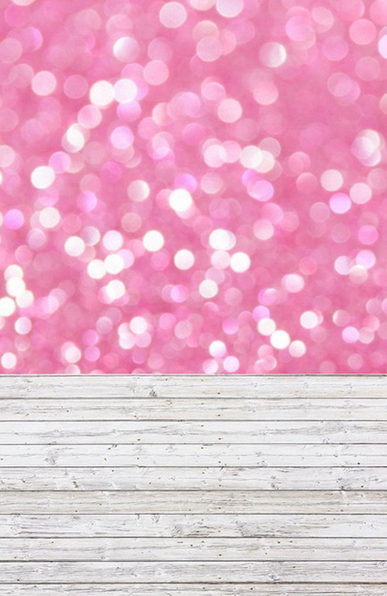 HelloDecor 5x7ft Pink Bokeh Wood Floor Valentine's Day Lovers ...