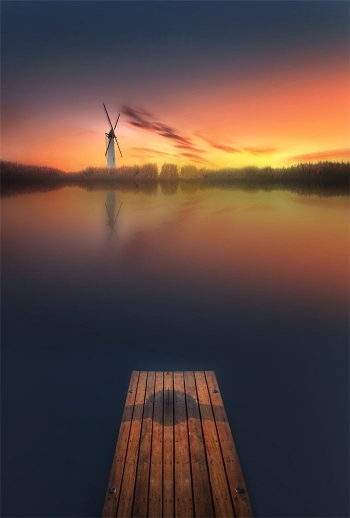 HelloDecor 5x7ft Sunset Nature Landscape Backdrop For Photography ...