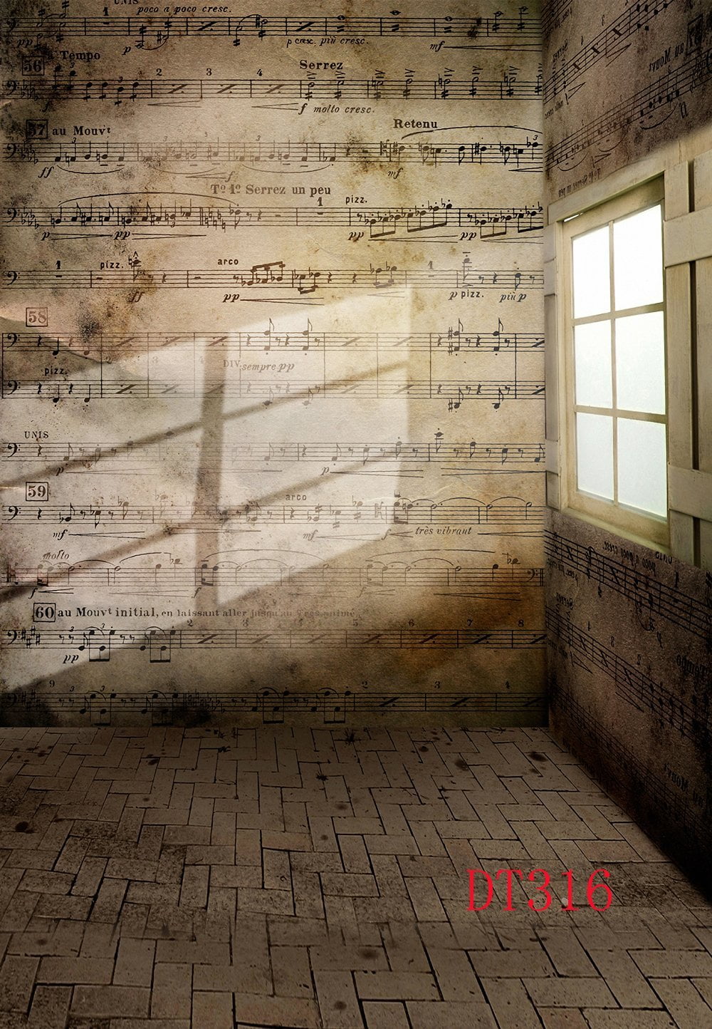 HelloDecor 5x7ft Wall Music Photography Backdrops Photography ...