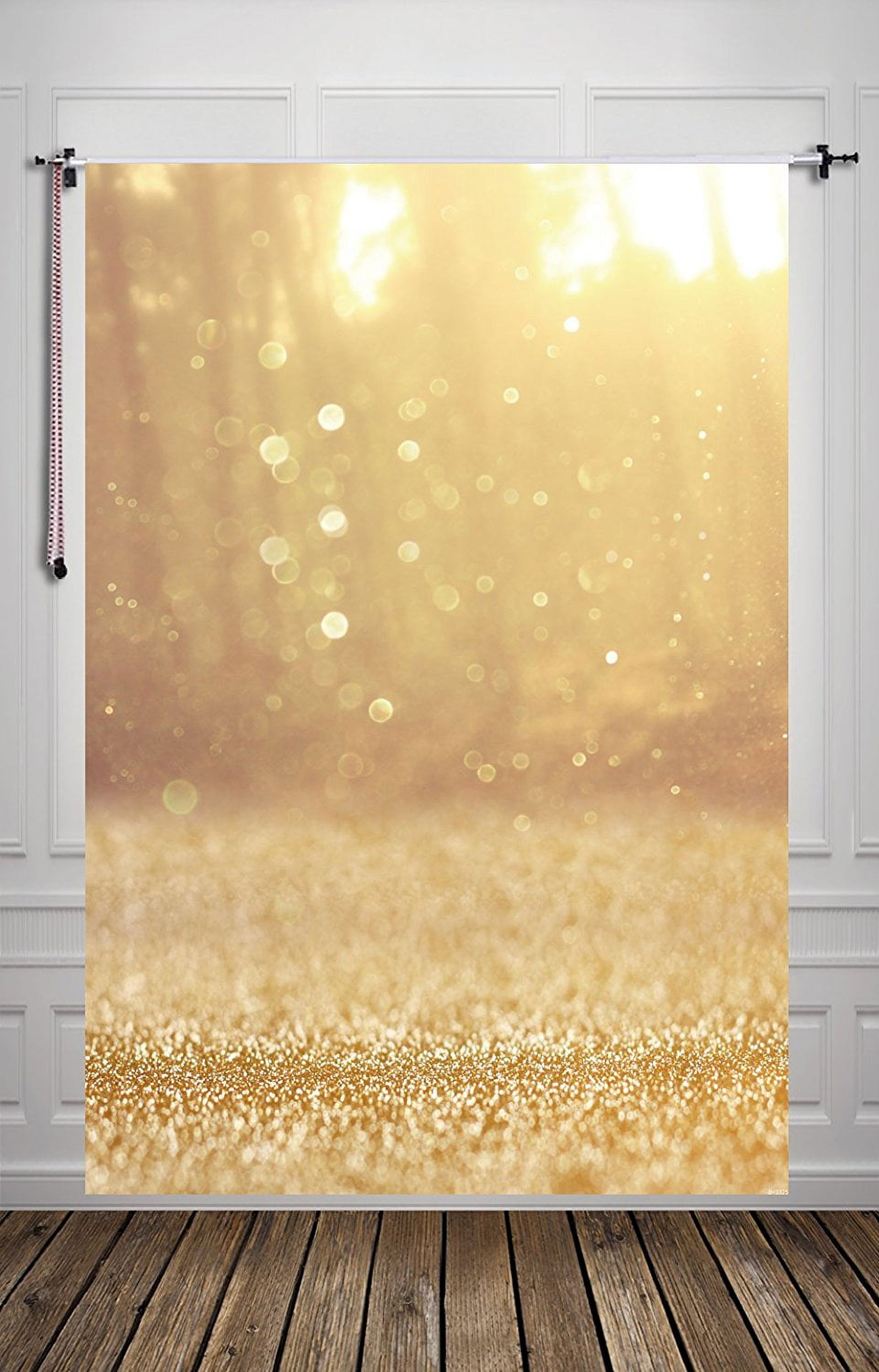 HelloDecor 5x7ft Yellow Brokeh Backdrop Photography Background Studio ...