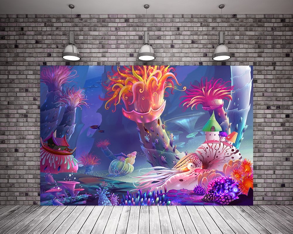 HelloDecor 7X5ft Underwater World Fish Photo Backdrop Children Kids ... HelloDecor 7X5ft Underwater World Fish Photo Backdrop Children Kids ...