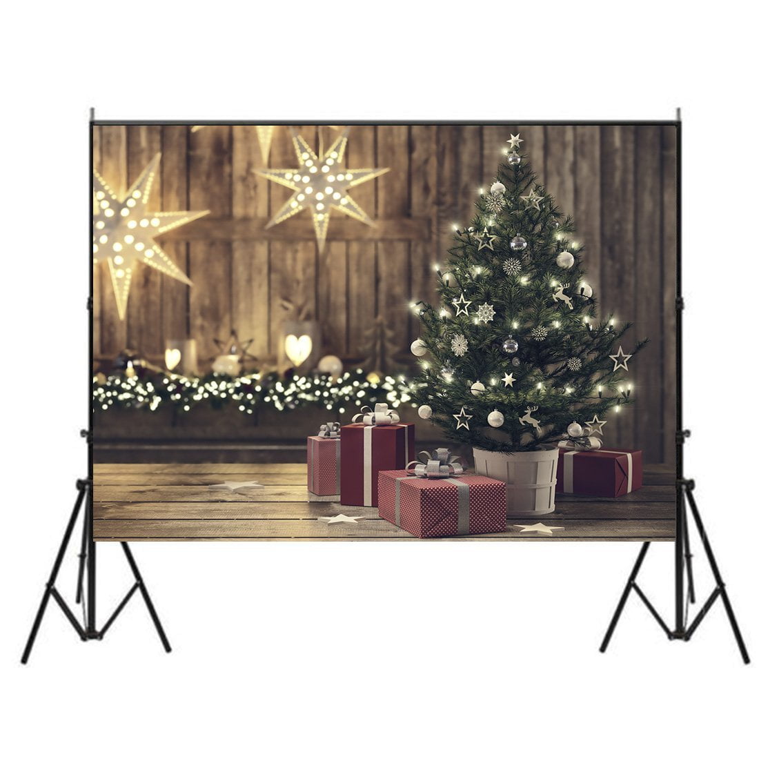 HelloDecor 7x5ft Merry Christmas Theme Backdrops, Photo Studio ...
