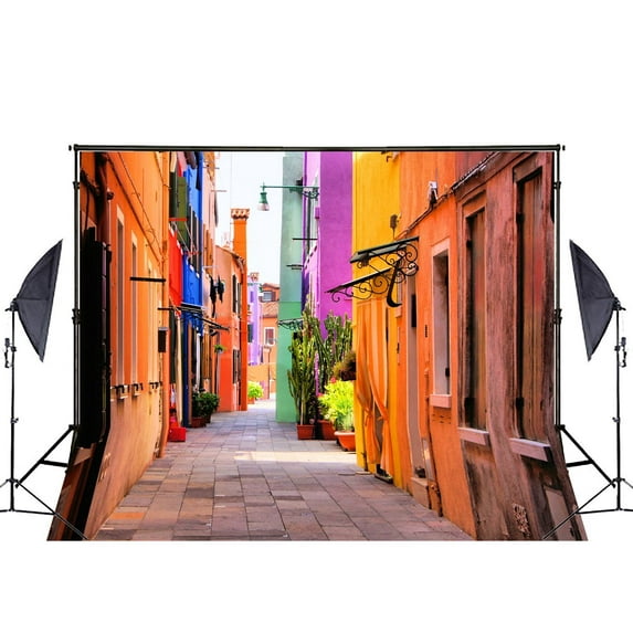 HelloDecor 7x5ft Photography Backdrop for Photographers City Building ...