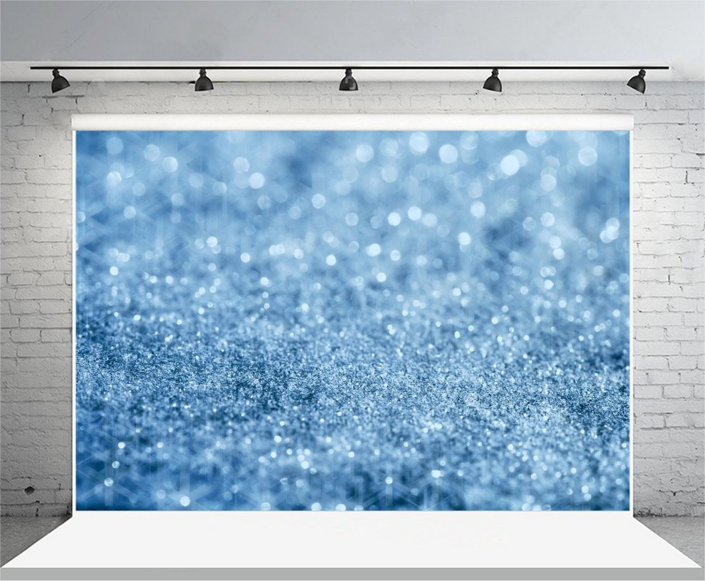 HelloDecor 7x5ft Photography Backdrops Abstract Hazy Blue Color ...