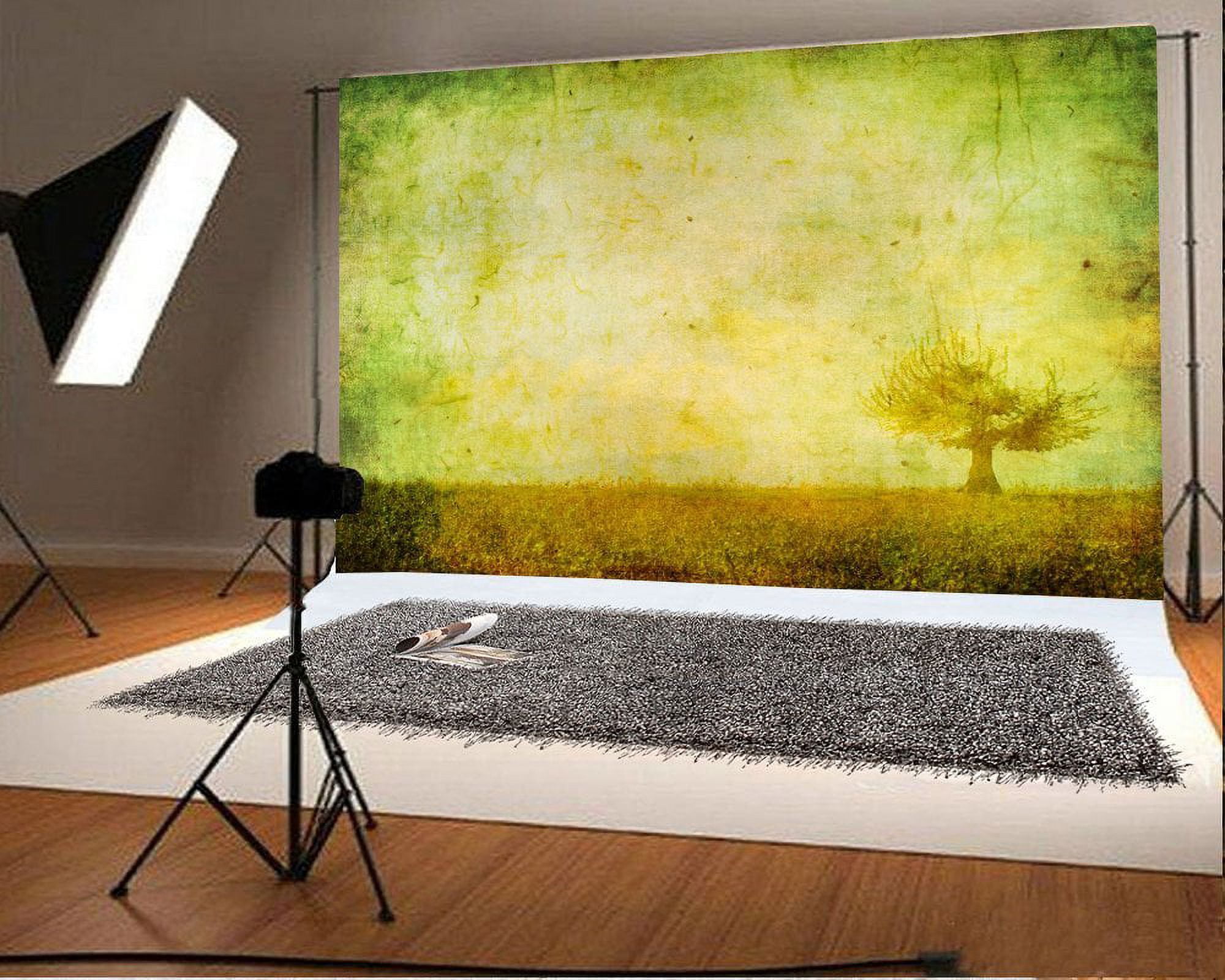 HelloDecor 7x5ft Photography Background Vintage Image Tree Bleak Field ...